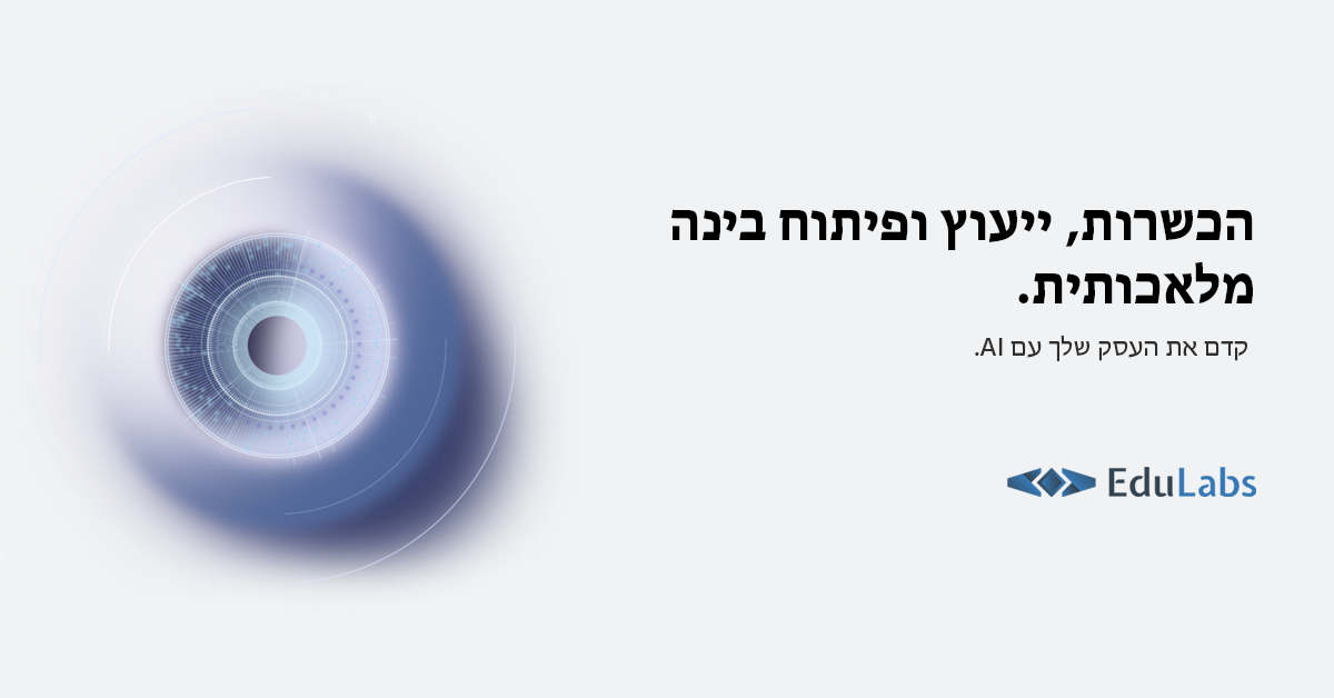 שרותי ייעוץ, פיתוח והדרכה בינה מלאכותית (AI) | EduLabs